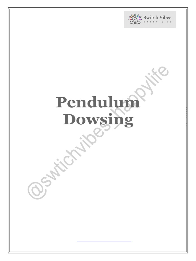 Pendulum FoundationClass Notes | PDF | Pendulum | Mood (Psychology)