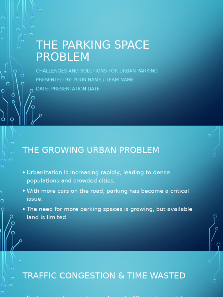 Smart Solutions for Urban Parking Issues | PDF | Parking | Traffic ...