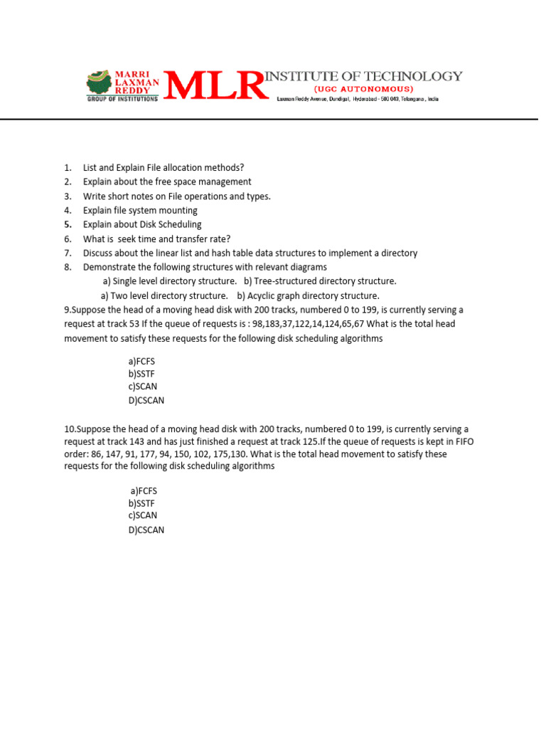 OSSD Question Bank - 3RD - 5TH UNIT | PDF | Virtualization | Virtual ...