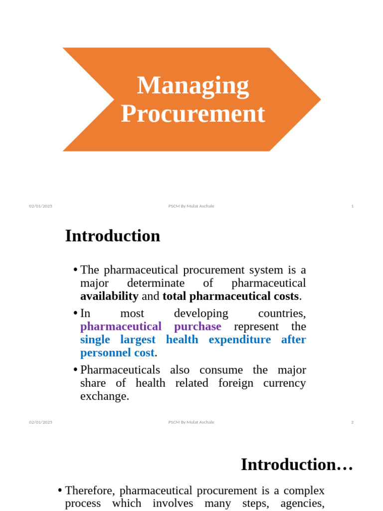 Chapter 6 Procurement of Pharmaceuticals | PDF | Letter Of Credit | Business