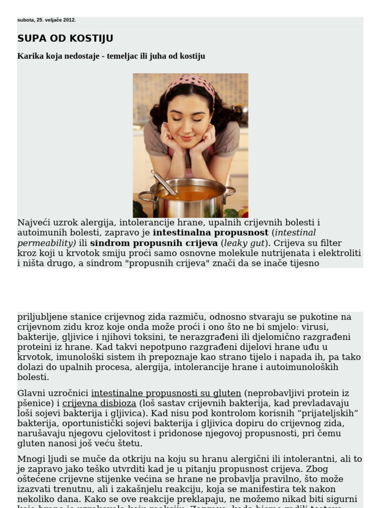 Supa Od Kostiju | PDF