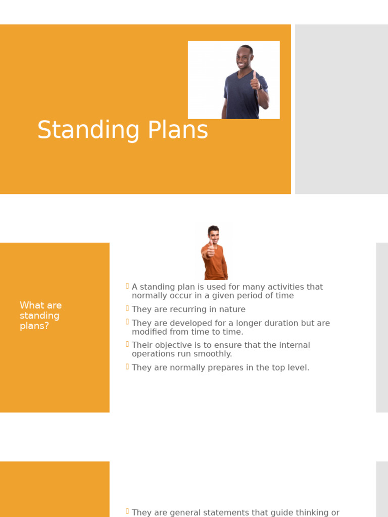 Standing Plans | PDF