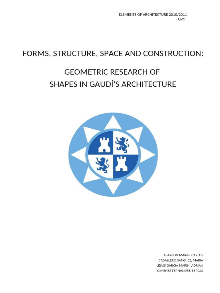 Geometric Analysis of Gaudí's Architecture | PDF | Geometry