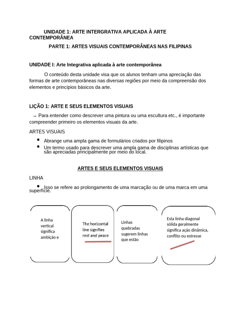 Aula 1: Artes e Seus Elementos Visuais | PDF | Cor
