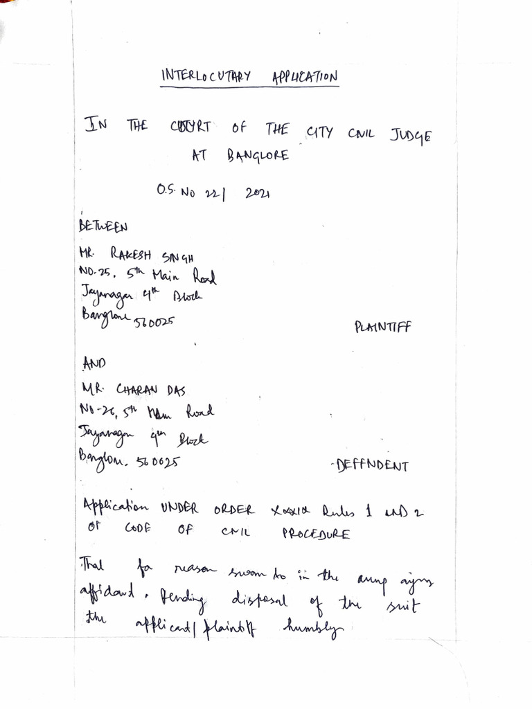 Interim Application | PDF