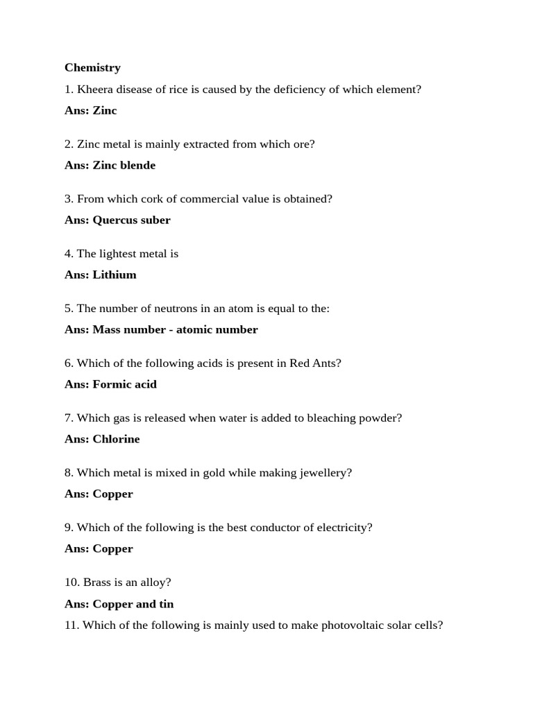 Chemistry | PDF