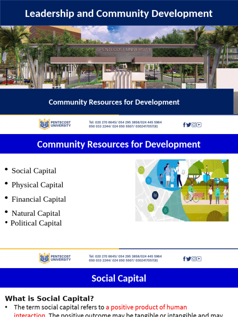 Lesson 6 - Community Resources For Development | PDF | Social Capital ...