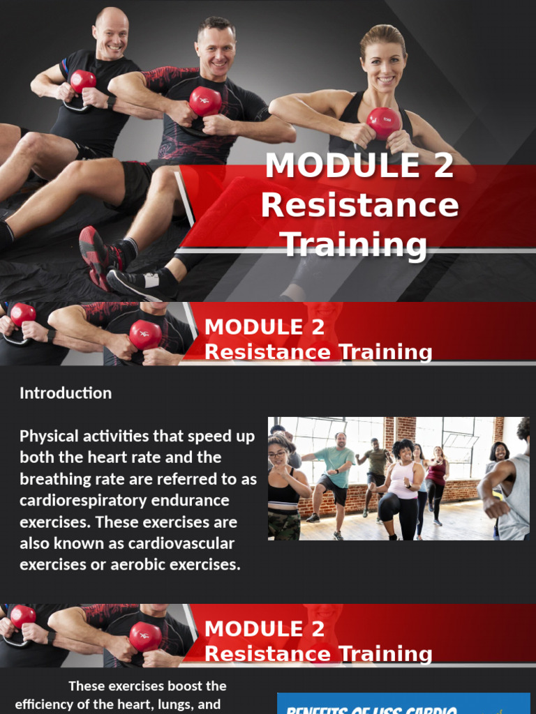 MODULE 2 Resistance Training | PDF | Strength Training | Endurance
