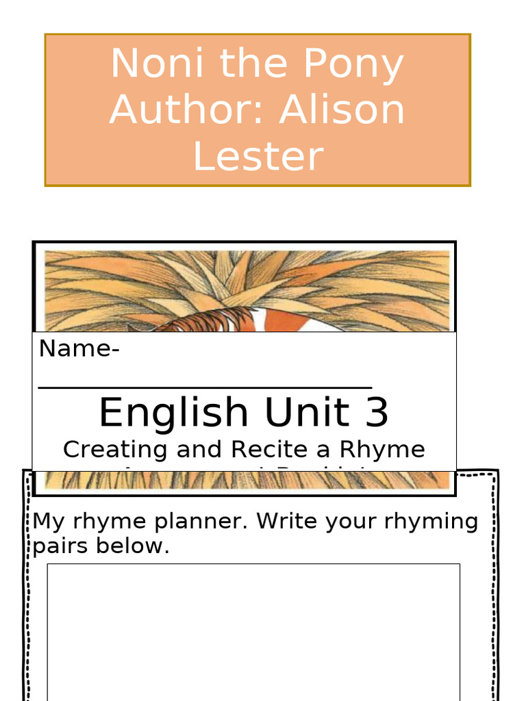 Creating A Rhyme Adjusted Assessment | PDF | Rhyme | Communication
