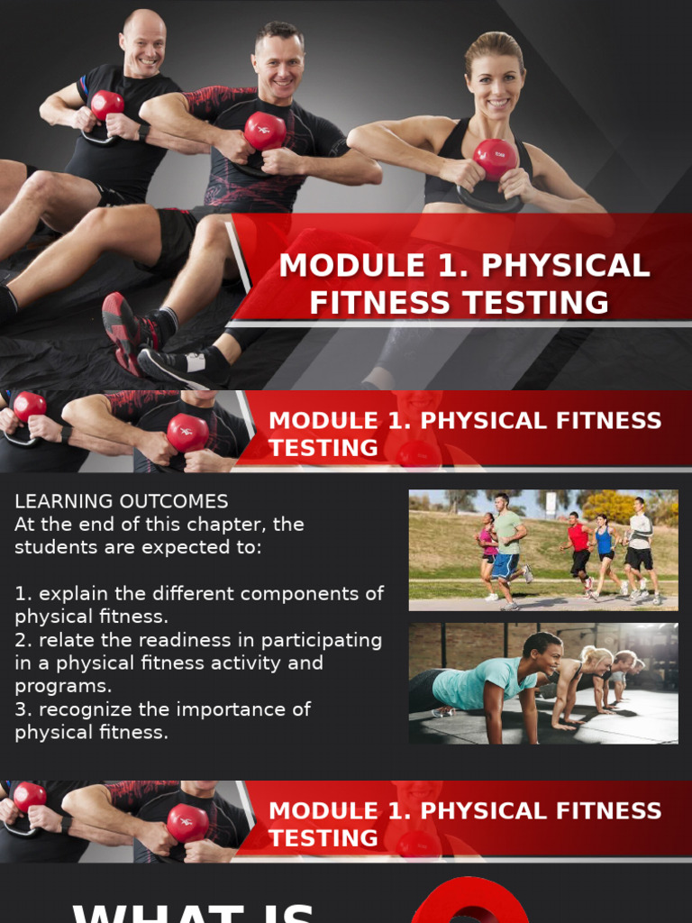 Module 1. Physical Fitness Testing | PDF | Physical Fitness | Body Mass ...
