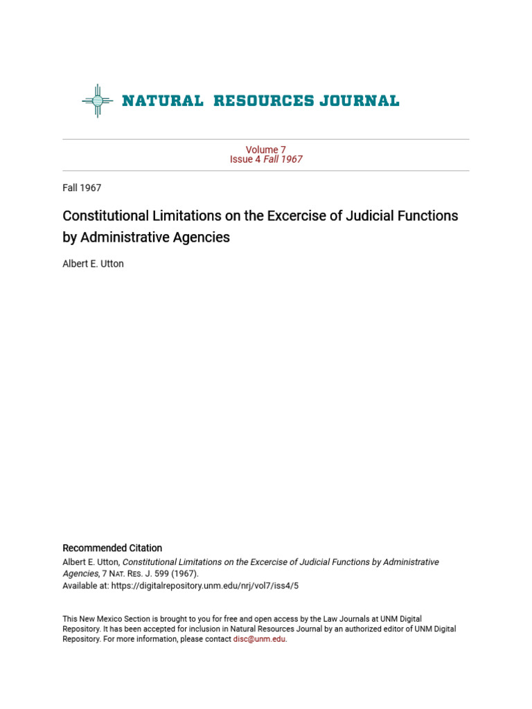 Constitutional Limitations On The Excercise of Judicial Functions | PDF ...