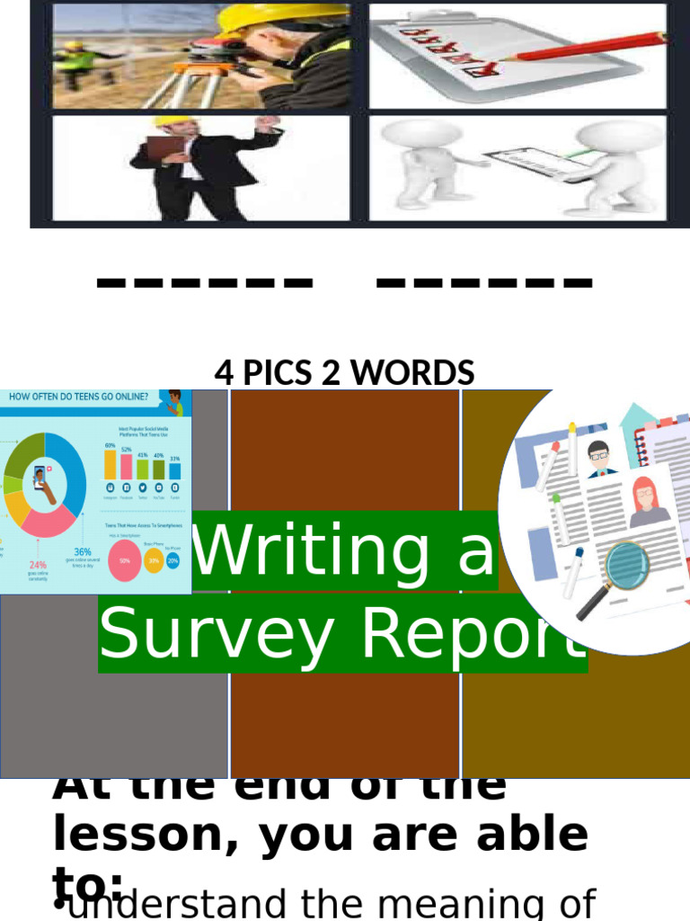 Writing Survey Report | PDF | Survey Methodology | Self Report Study