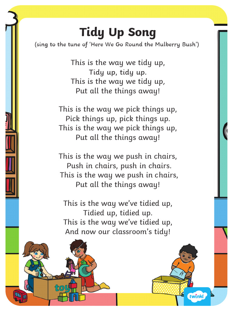 Tidy Up Time Song | PDF
