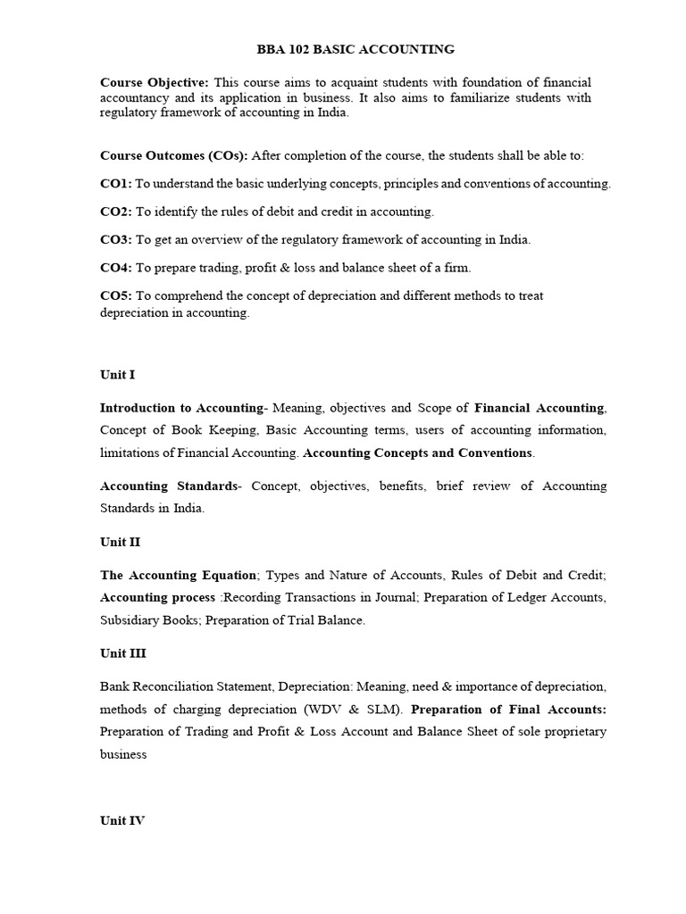 BBA Upto 6th Sem. 2021 Onwards 1 10 | PDF