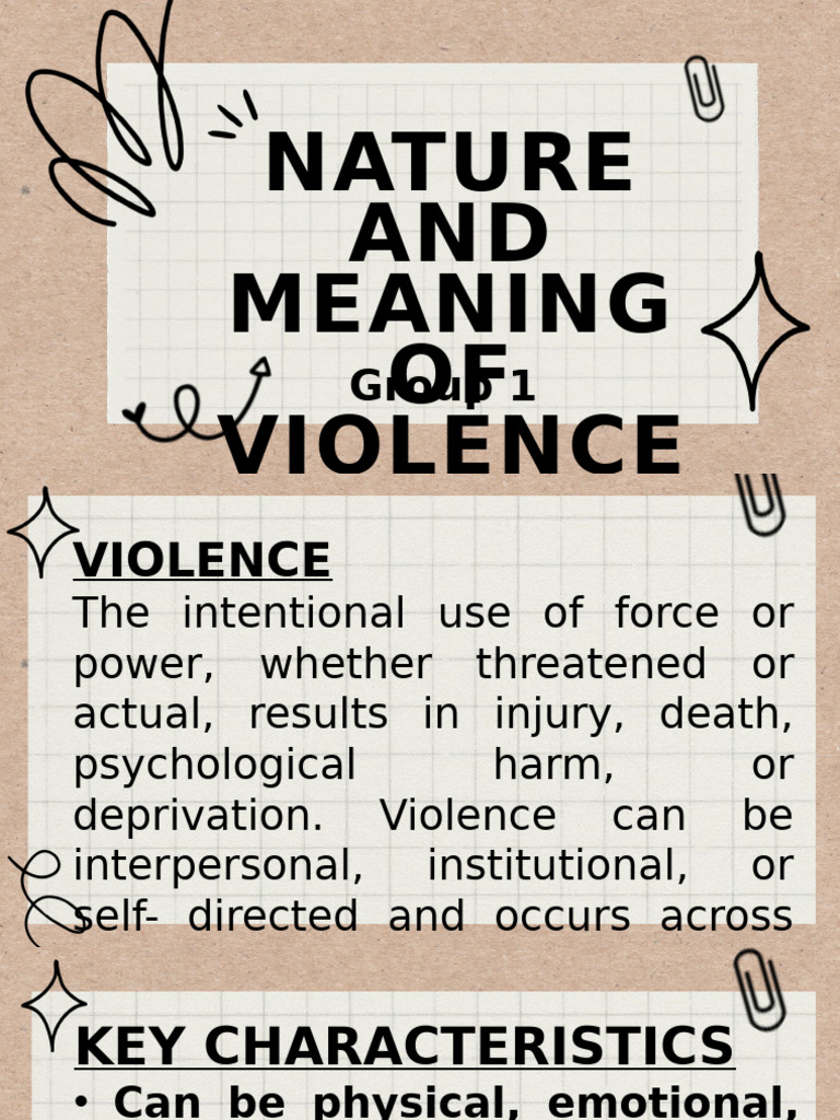 Understanding the Nature of Violence | PDF