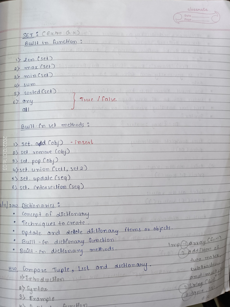 Python Notes 2nd part | PDF Python Notes 2nd part | PDF