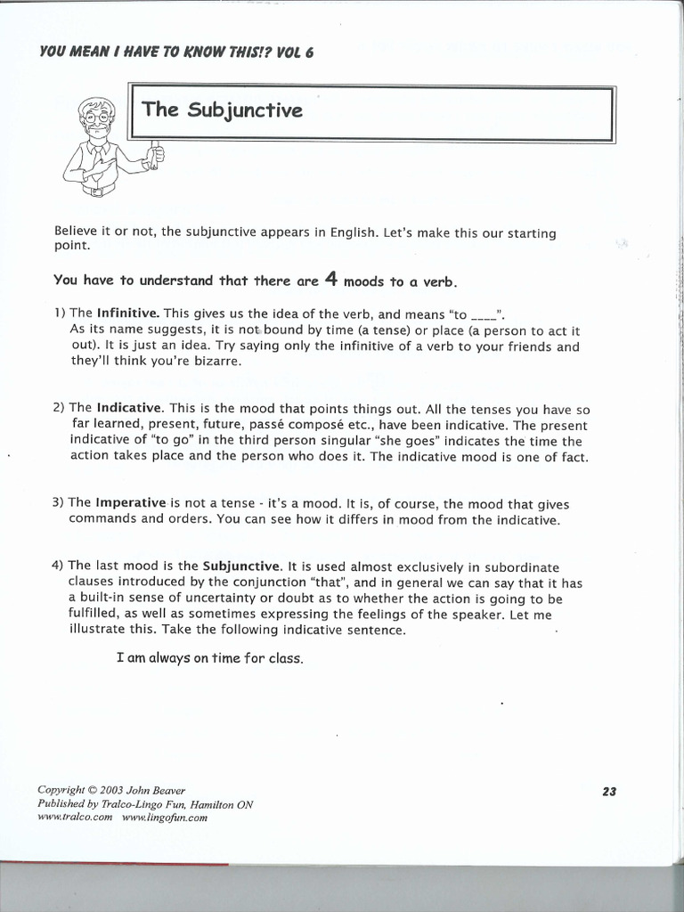 French Subjunctive | PDF