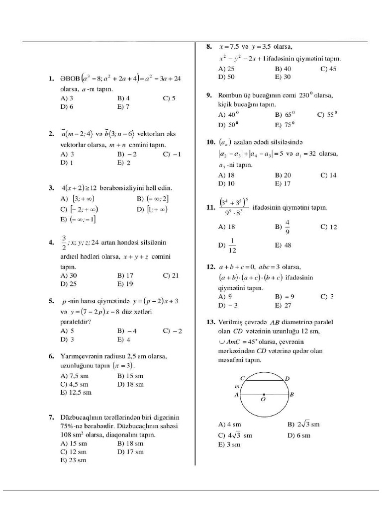 11ci Sinif Buraxılış | PDF