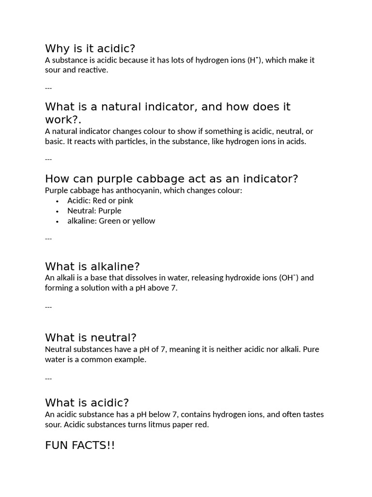 Understanding pH: Acids, Bases, and Indicators | PDF | Ph | Acid
