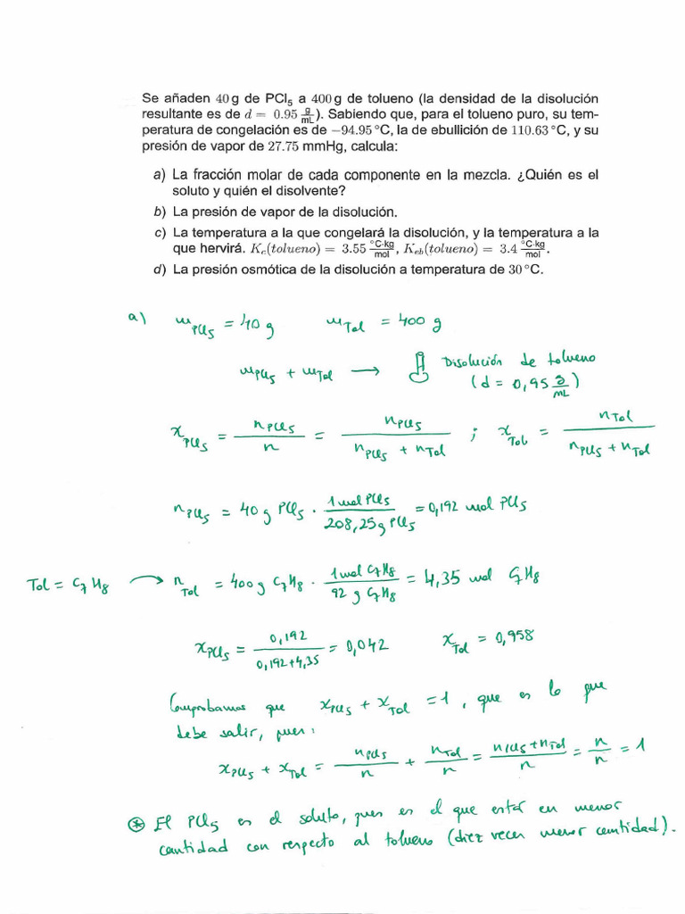 Ejercicio difícil prop coligativas resuelto | PDF | Fenómenos científicos | Cantidad