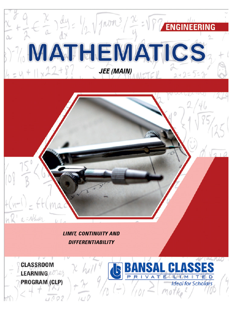 LCD Jee M e | PDF | Limit (Mathematics) | Continuous Function