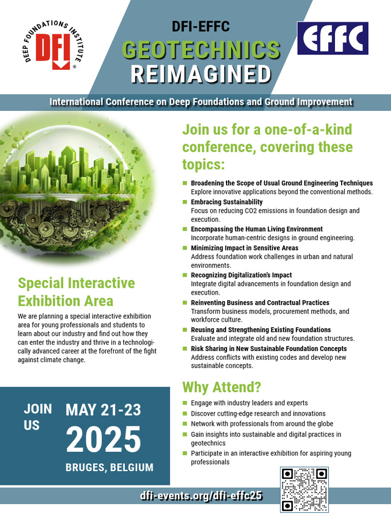 DFI EFFC Geotechnics Flyer 20240724 | PDF | Sustainability | Natural ...
