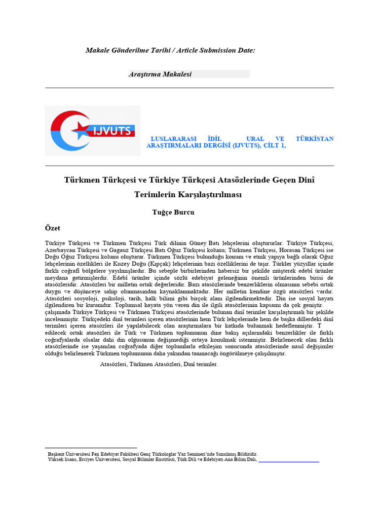 T - Rkmen T - RK - Esi Ve T - Rkiye T - RK - Esi Atas - Zlerinde Ge - en Din - Terimlerin Kar ...