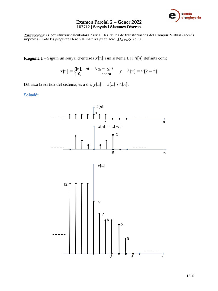 Examen SSD 2021 2022 Parcial2 (Amb Solucions) | PDF
