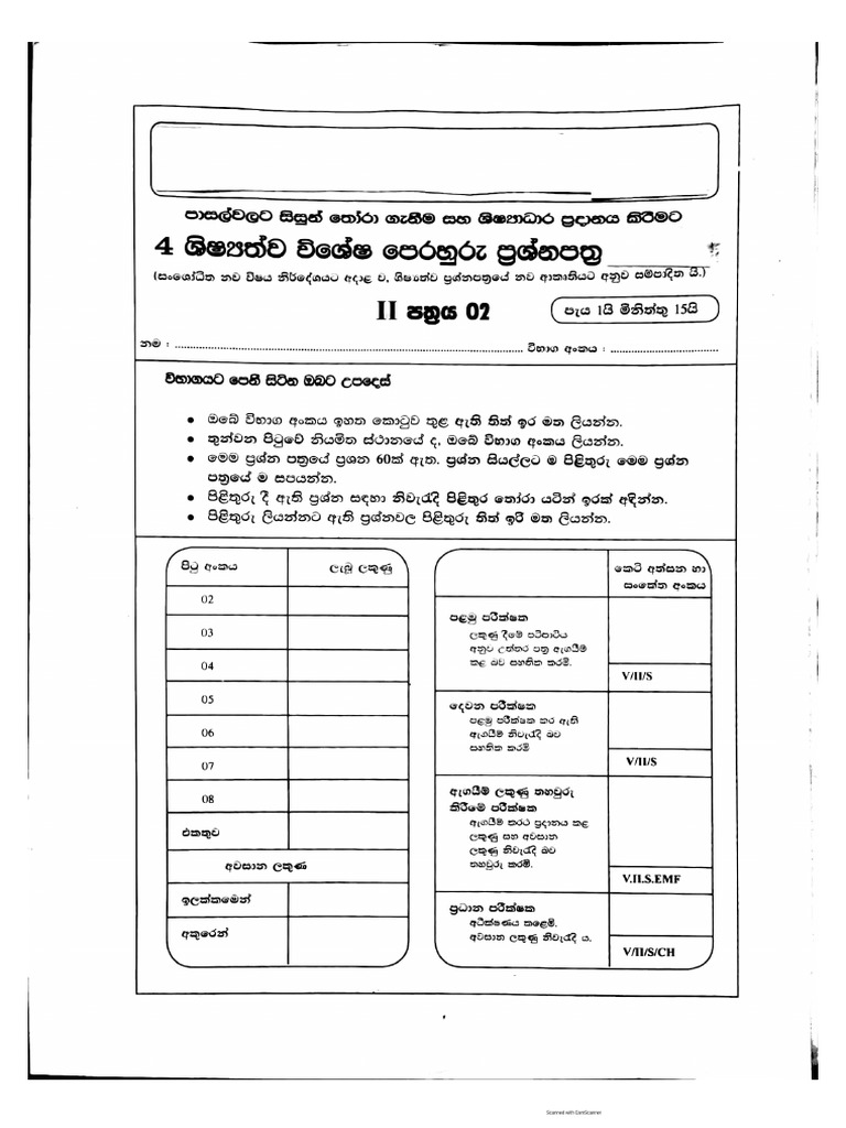 grade 4 paper part 2 | PDF