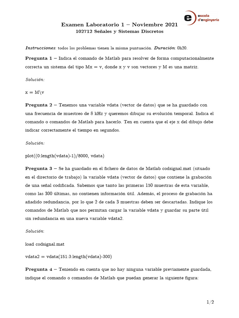 Examen-SSD-2021-2022-Lab1 (con Soluciones) (1) | PDF