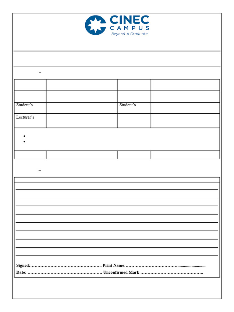 Front Page Assignment | PDF