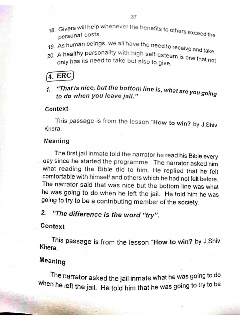 English Unit1, 2&3 Ans | PDF