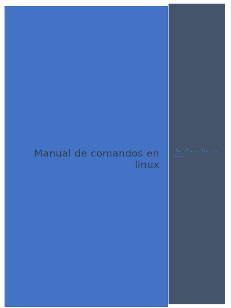 Manual Extendido de Comandos Linux | PDF | Archivo de computadora ...