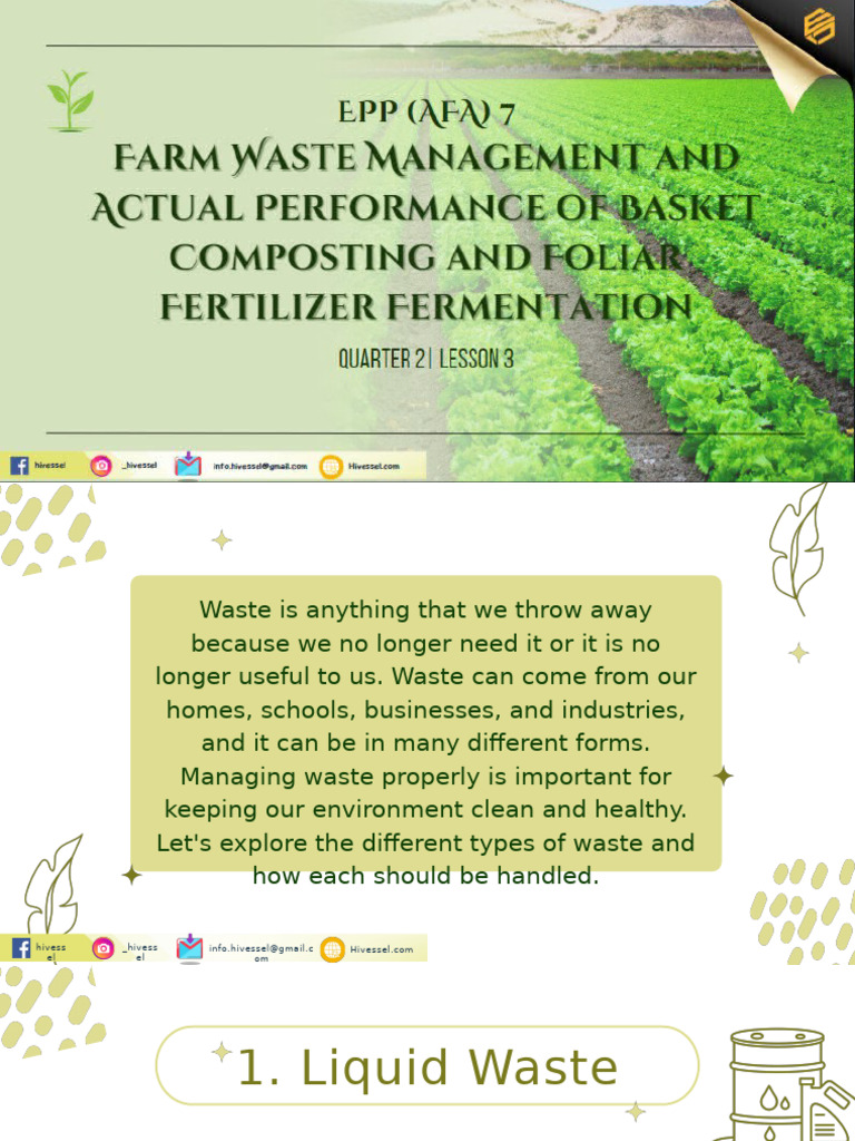 EPP AFA Quarter 2 Lesson 3 Xj3frv | PDF | Waste | Hazardous Waste