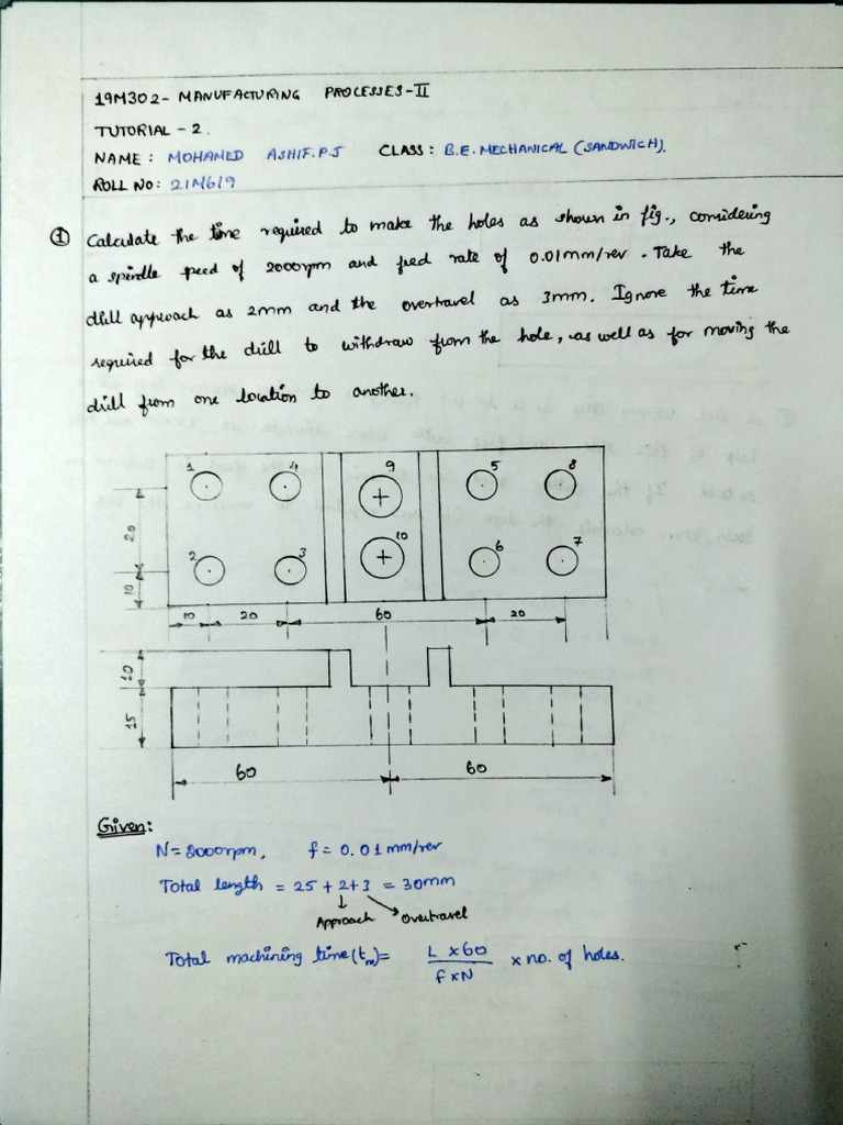21M619 - Mohamed Ashif P J MP2 Tutorial 2 | PDF
