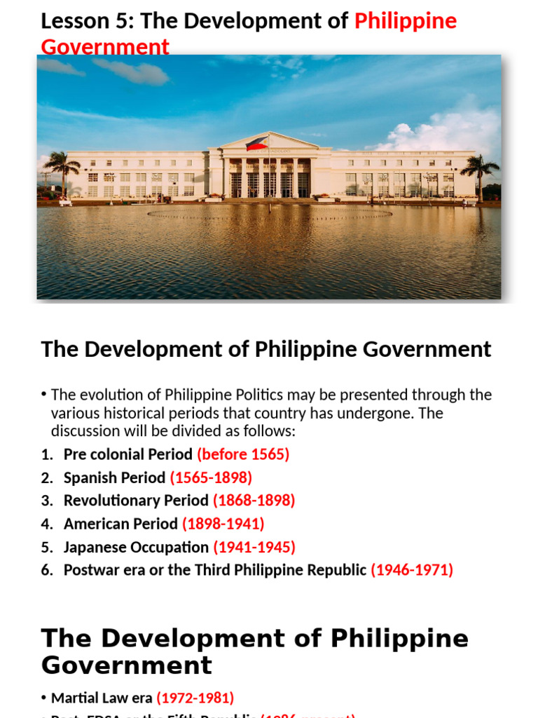 Lesson 5 Historical Development of Philippine Democratic Politics (Autosaved) | PDF | Philippines