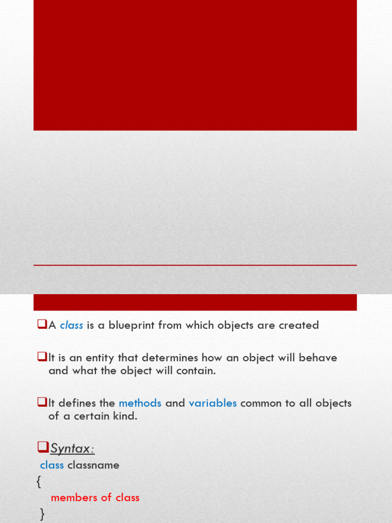 Lecture 4A Classes and objects | PDF | Class (Computer Programming ... Lecture 4A Classes and objects | PDF | Class (Computer Programming ...