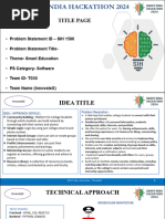 SIH Hackathon PPT | PDF