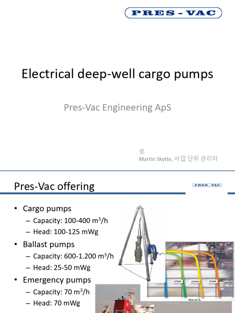 Pres Vac Cargo Pump Catalogue | PDF | Pump | Bearing (Mechanical)