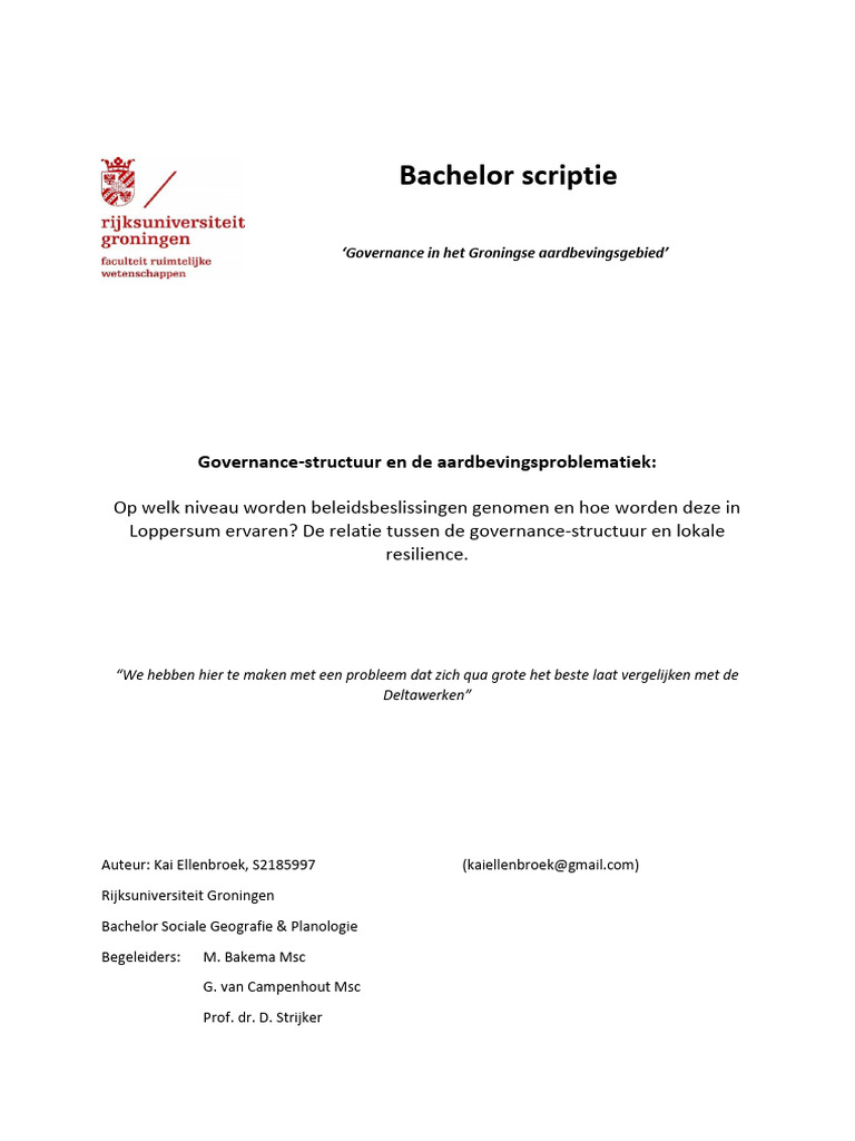 Bachelor Scriptie Kai Ellenbro 1 | PDF