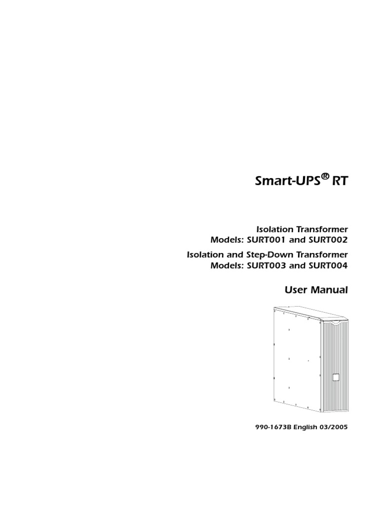 APC SURT003 Users Manual | PDF | Alternating Current | Electromagnetic Interference