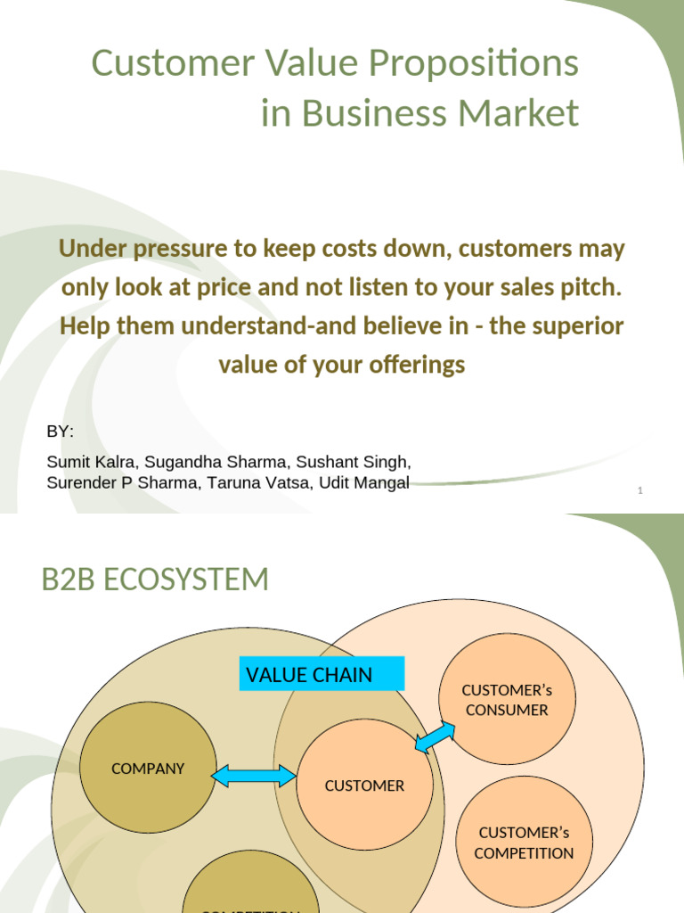 Customer Value Proposition - FINAL | PDF | Customer | Knowledge