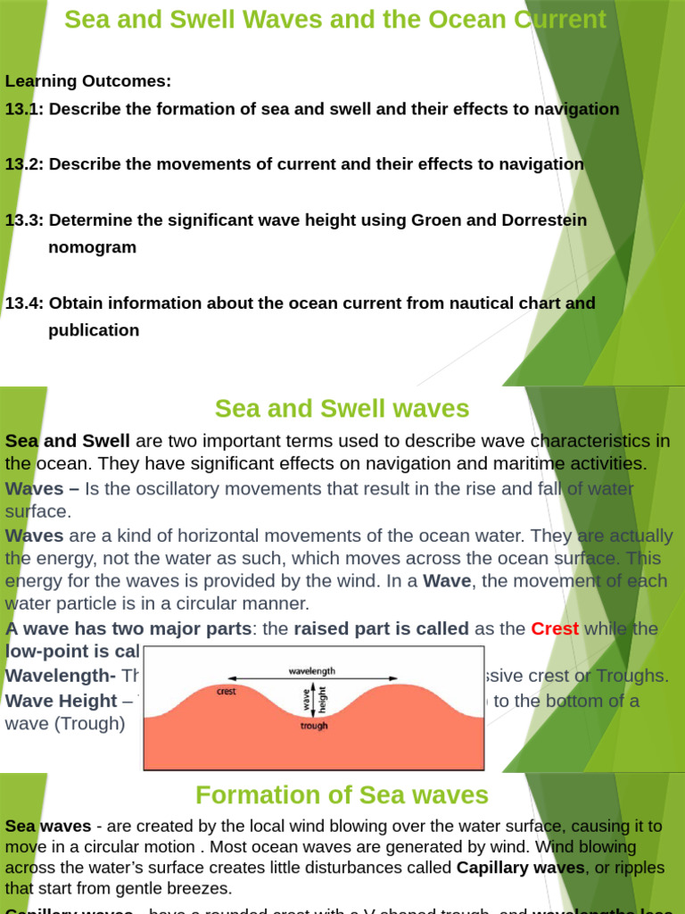 Sea and Swell Waves Explained | PDF | Oceans | Wound