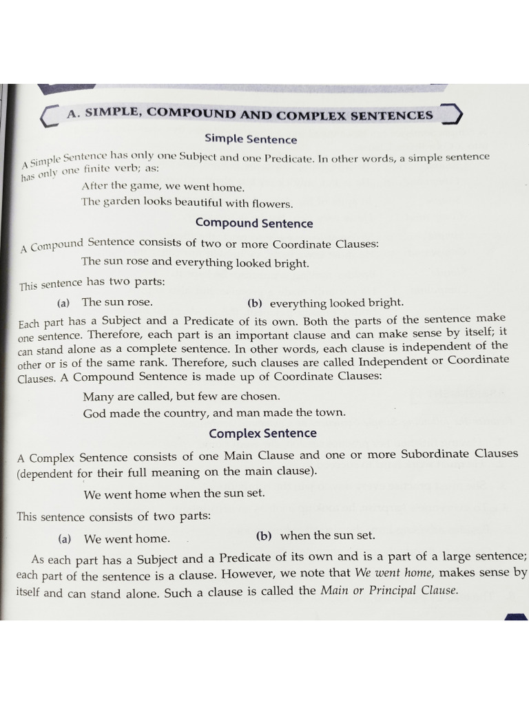 Simple, Compound, Complex | PDF