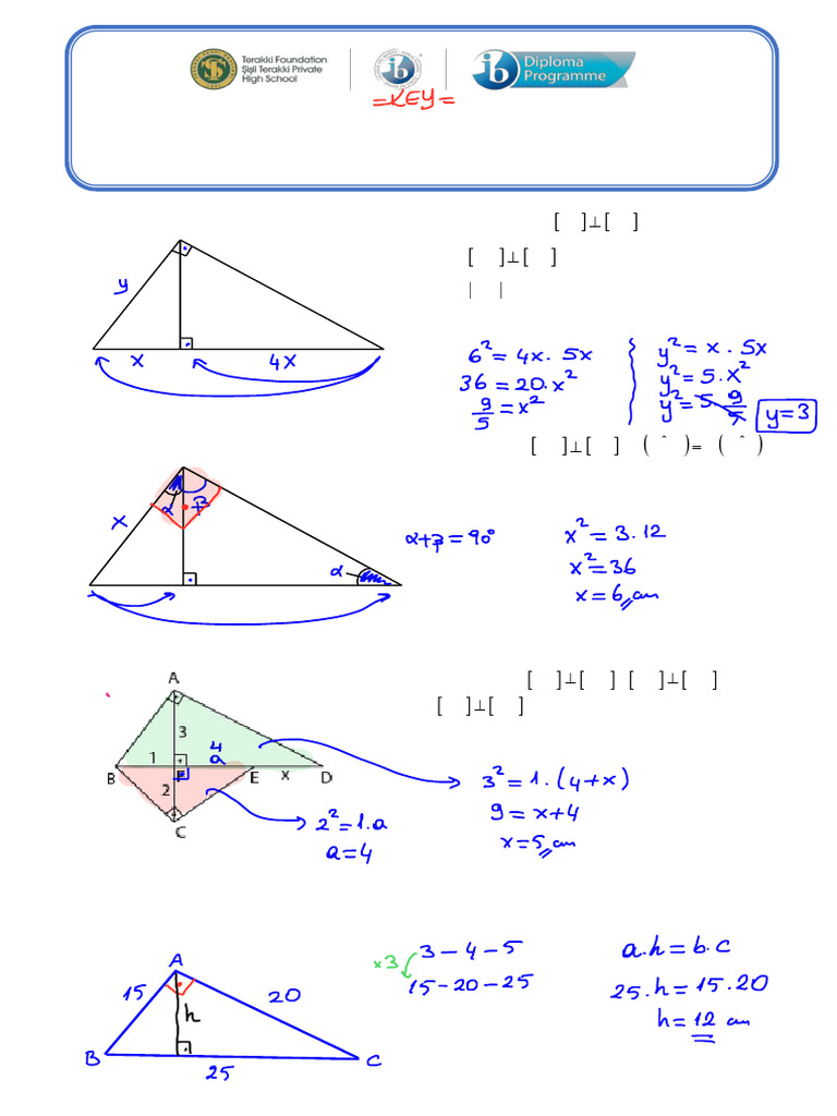 Ws-2-Right Triangle-Euclid-Key | PDF | Classical Geometry | Elementary ...
