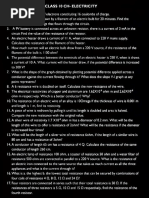 Class 10 Electricity Numericals | PDF | Series And Parallel Circuits ...