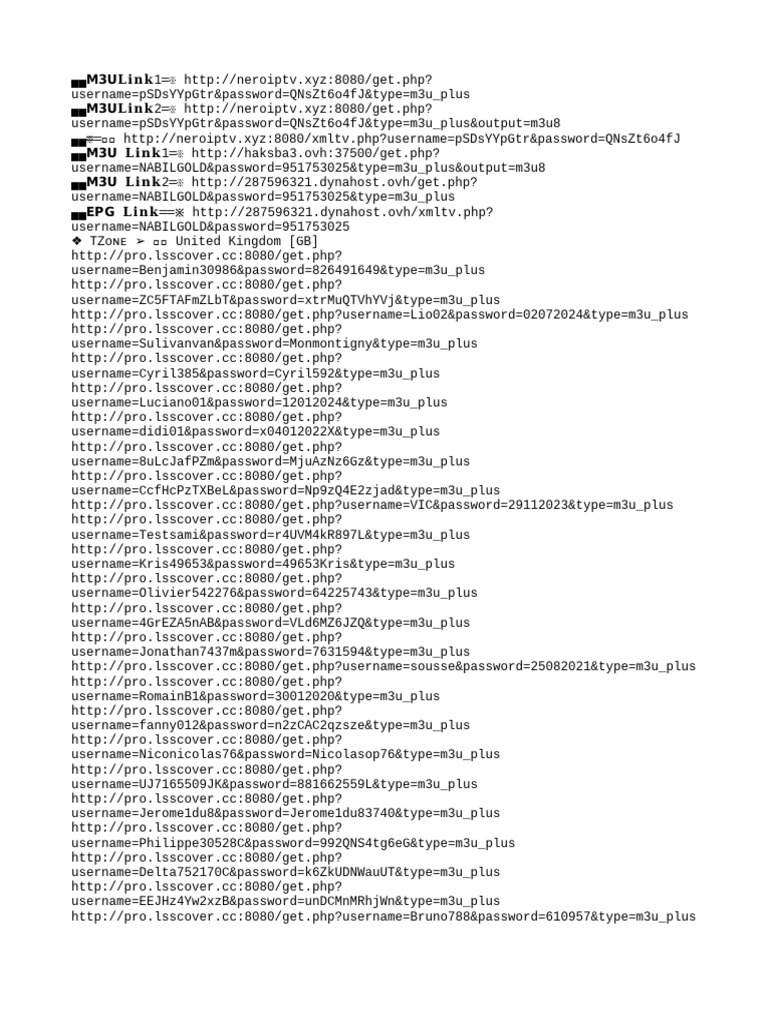 Free IPTV M3U Playlist HD Channels Download 2025 | PDF | Mass Media ...