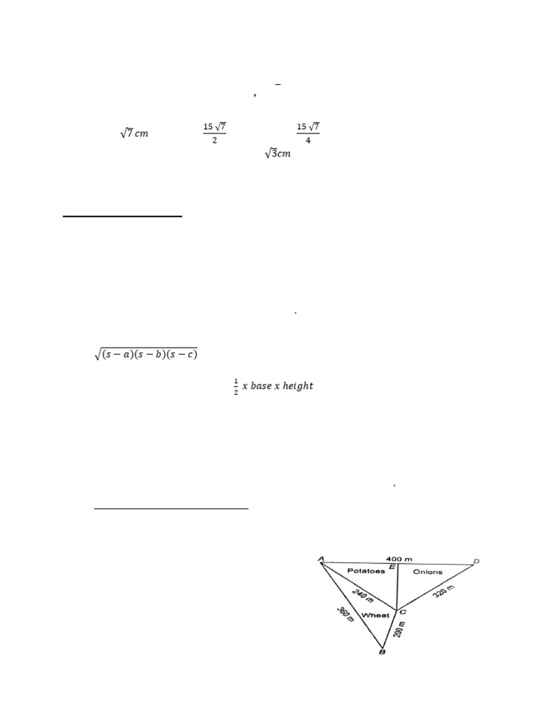 Heron's Formula Assignment | PDF | Area | Elementary Geometry