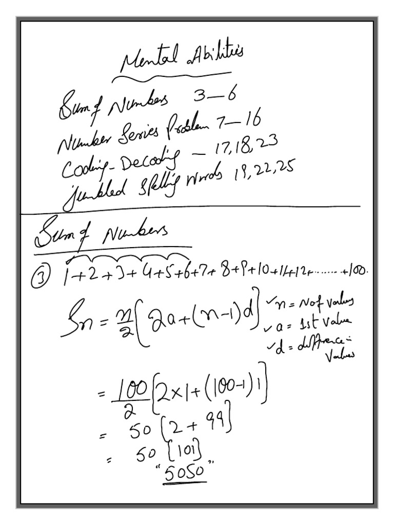 General Ability Mental Abilities | PDF