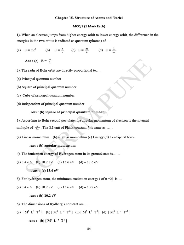 Structure of Atom Nuclei | PDF | Electron | Atoms